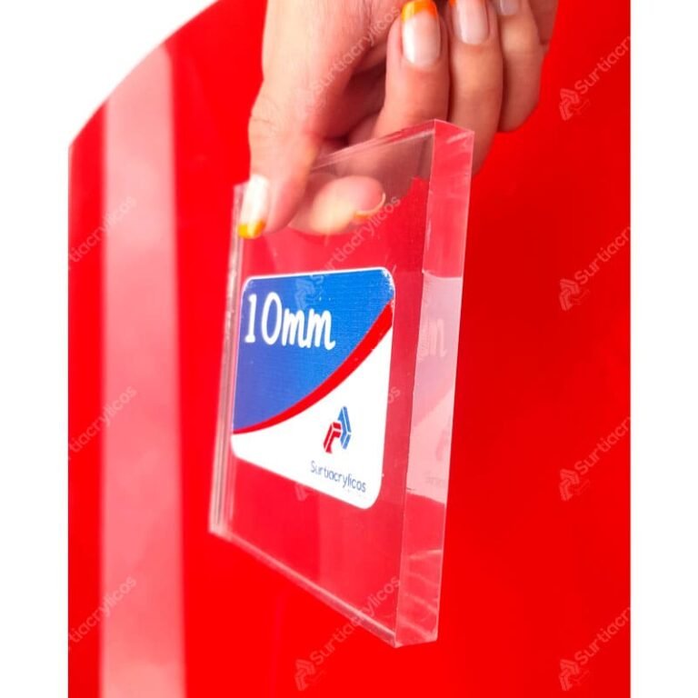 Láminas de acrílico transparente, resistente y ligera