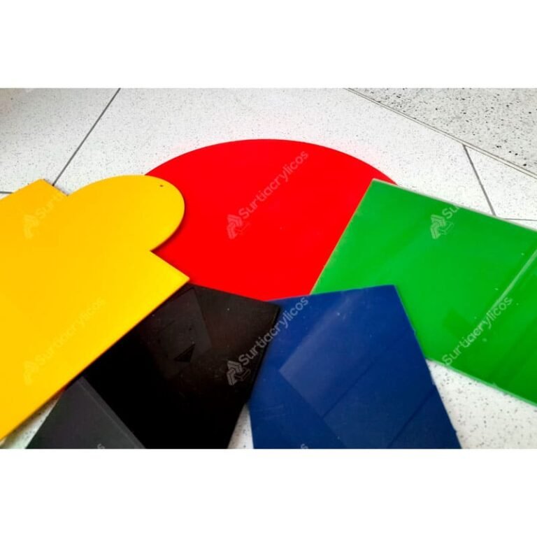 Placas acrílicas en colores
